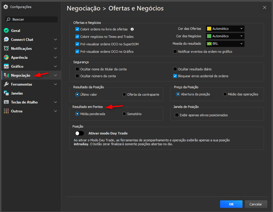 Resultado em Pontos – Nelogica Sistemas de Software